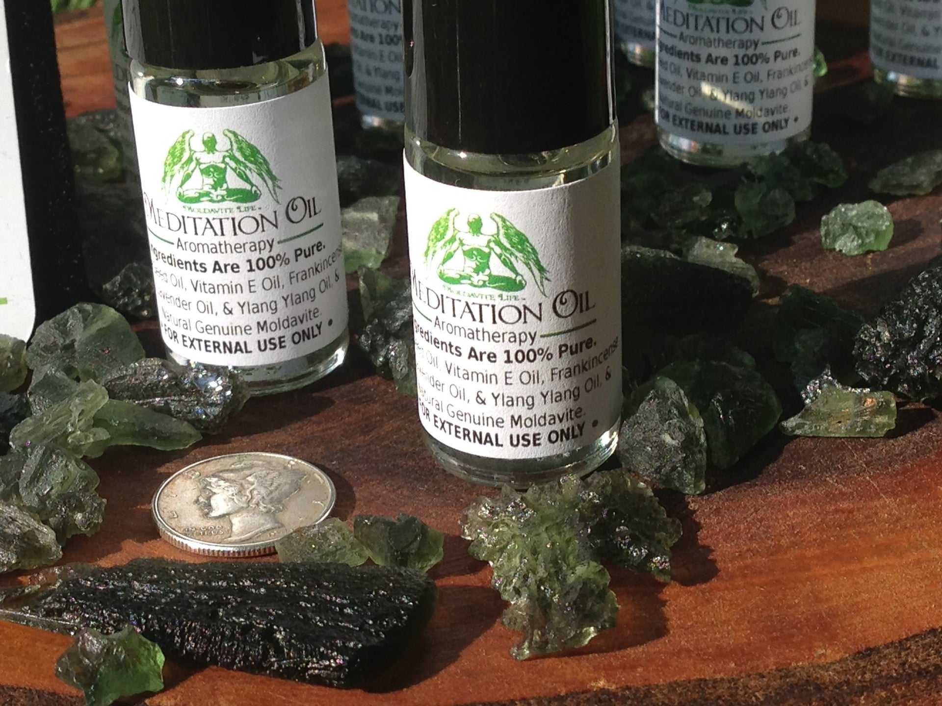 Genuine Moldavite Oil 100% Pure Essential Oils | Moldavite Life